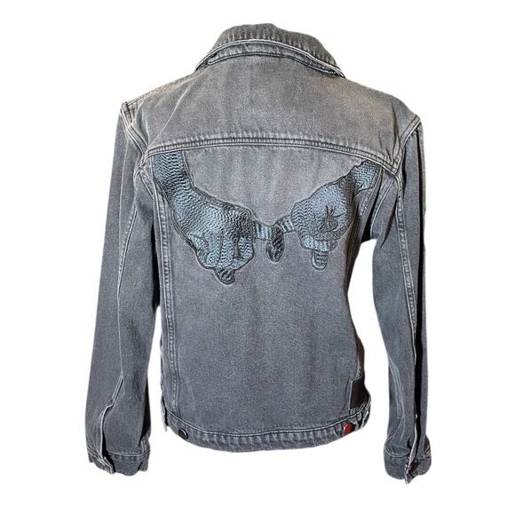 Topman | Jackets & Coats | James Bay X Topman Embroidered Denim Jacket ...
